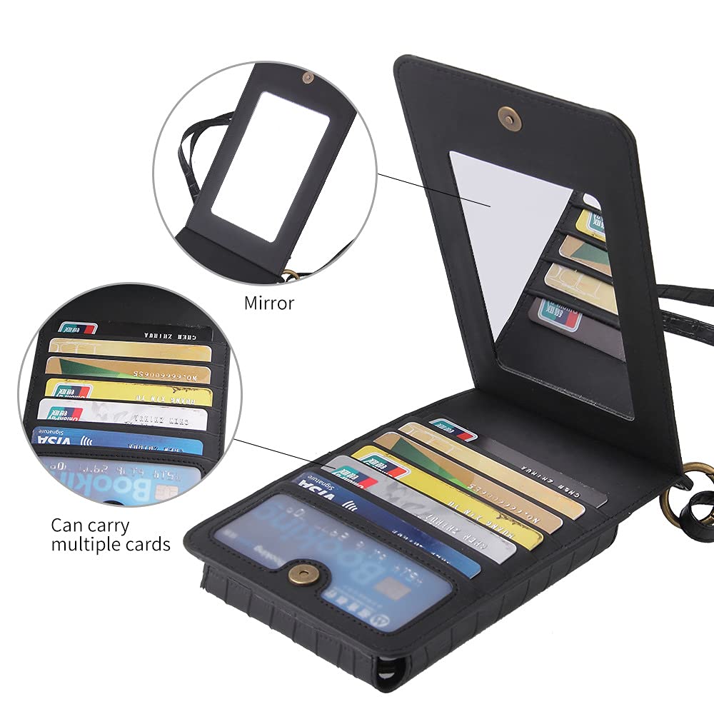 SINGBO Small Crossbody Cell Phone Purse for Women Lightweight Shoulder Bag with Credit Card Slots