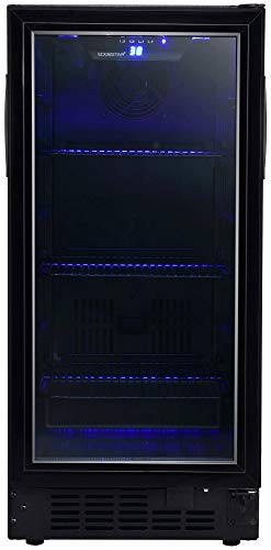 EdgeStar BBR901BL 15 Inch Wide 80 Can Built-In Beverage Center with Slim Design