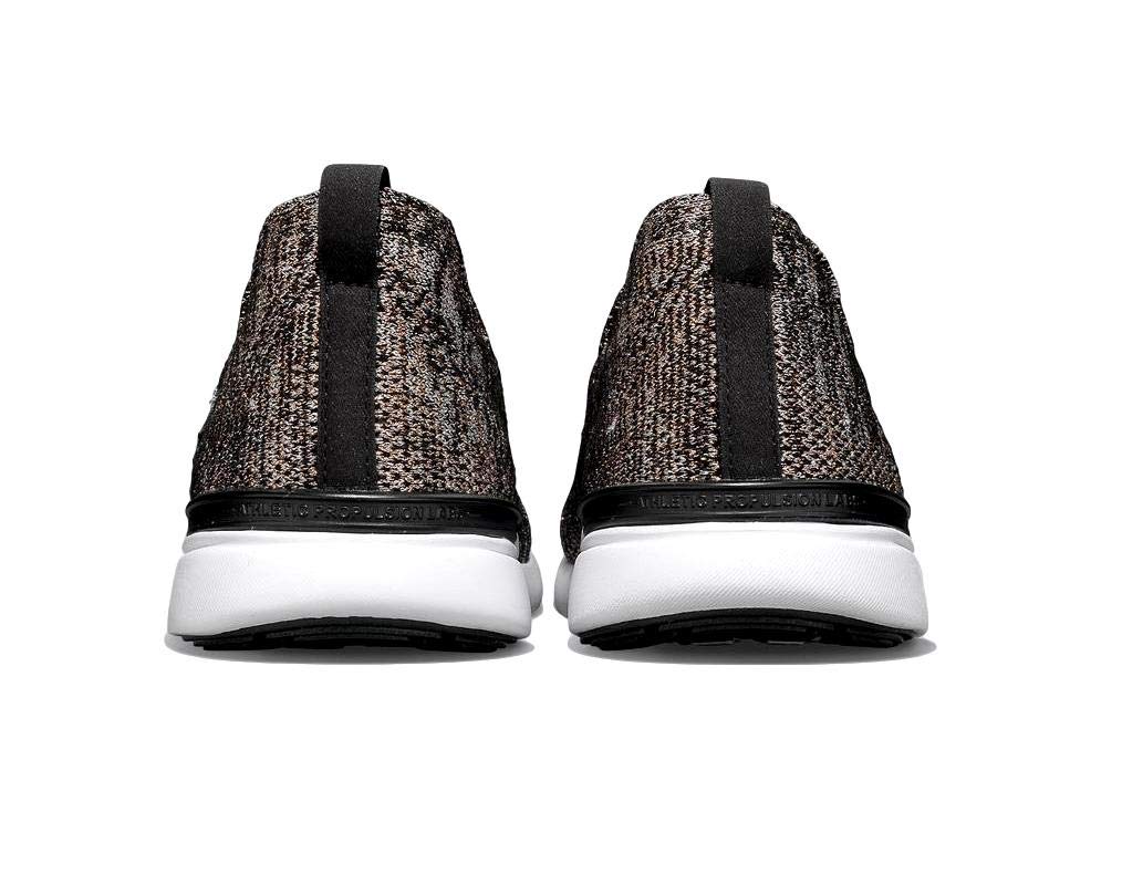 APL: Athletic Propulsion Labs Women's Techloom Breeze Sneaker, Black/Gold/Silver, 7