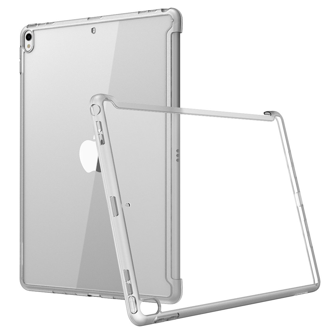i-Blason Case for iPad Pro 10.5" (2017 Release) and iPad Air 3 10.5" 2019 (3rd Generation), Compatible with Official Smart Cover and Smart Keyboard Clear Hybrid Cover Updated Version (Clear)