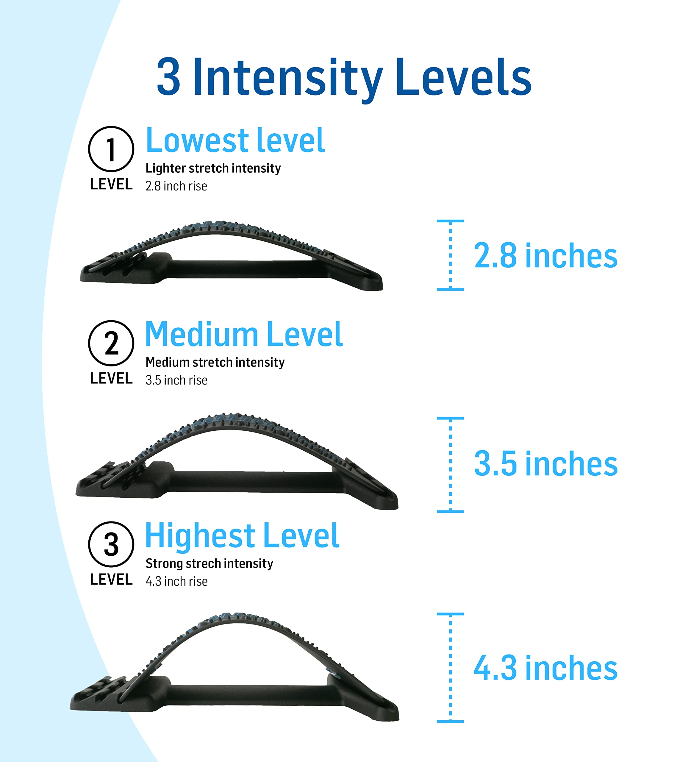 Back Stretcher, Spine Board, Back Cracker, Adjustable Multi-Level Lower Back Stretcher, Lower Back Pain Relief Device with Magnet Acupoints, Back Muscle Pain Relief for Sciatica, Herniated Disc