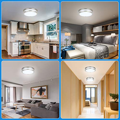 Drosbey 65W LED Flush Mount Ceiling Light Fixture, 16 inch Light Fixtures Ceiling for Bedroom, Kitchen, Bathroom, Office, Garage, Super Bright 6500 Lumens, Daylight White 5000K