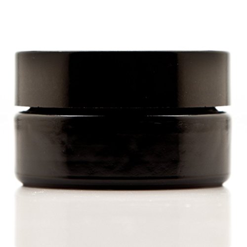 Infinity Jars 30 Ml (1 fl oz) Cosmetic Style Black Ultraviolet Glass Screw Top Jar