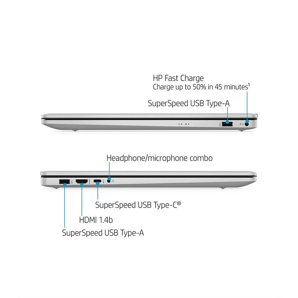 HP 2021 17.3" FHD IPS Laptop Computer, 11th Generation Intel Core i7-1165G7, 16GB RAM, 1TB PCIe SSD, Backlit Keyboard, Intel Iris Xe Graphics, HD Webcam, HD Audio, Windows OS, Silver, 32GB USB Card
