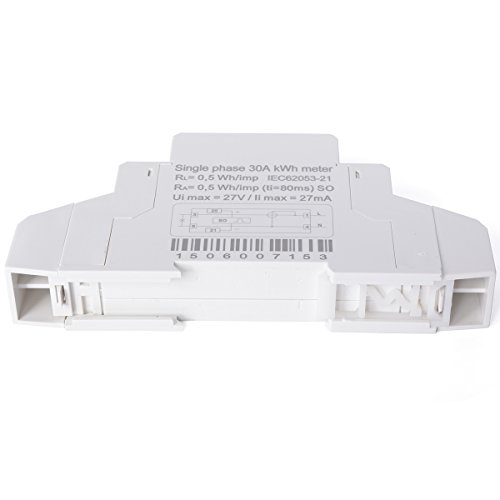 BAYM® 5(32) A 120V 60HZ Single Phase Din Rail KWH Watt Hour Din-Rail Energy Meter LCD KWH 32A