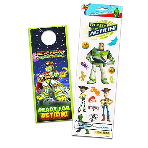 Disney Bundle Buzz Lightyear Backpack and Lunch Bag Set - 6 Pc Bundle with Buzz Lightyear Backpack, Buzz Lightyear Lunch Box, Water Bottle, Stickers, Tattoos, and More (Buzz Lightyear Bags for Kids)