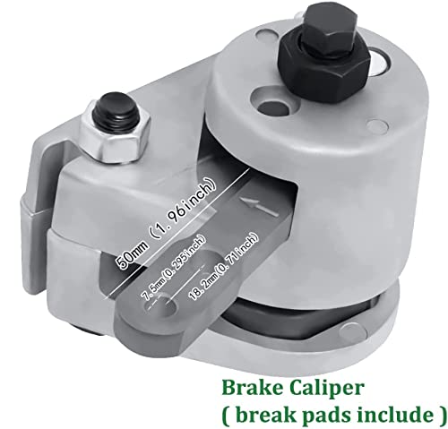 Go Kart Brake Kit Mechanical Disc Bracket Caliper for Mancoo 9598 9597 Yerf-Dogg ASWW Predator 196cc 212cc 6.5hp GX160 Mechanical Brake Kit