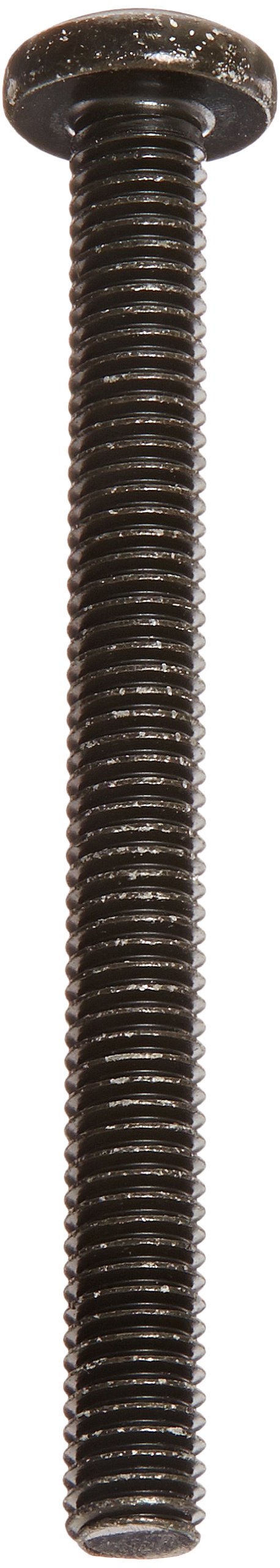 Small Parts 1132MPPBZ Steel Pan Head Machine Screw, Black Zinc Plated, Meets ASME B18.6.3, #2 Phillips Drive, #10-32 Thread Size, 2" Length, Fully Threaded, Import (Pack of 50)