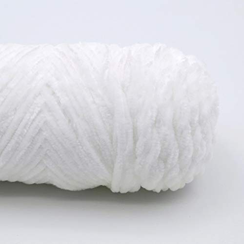 Dsxnklnd Velvet Chenille Yarn for Hand-Knitted Crochet Thread DIY Craft Scarf Sweater