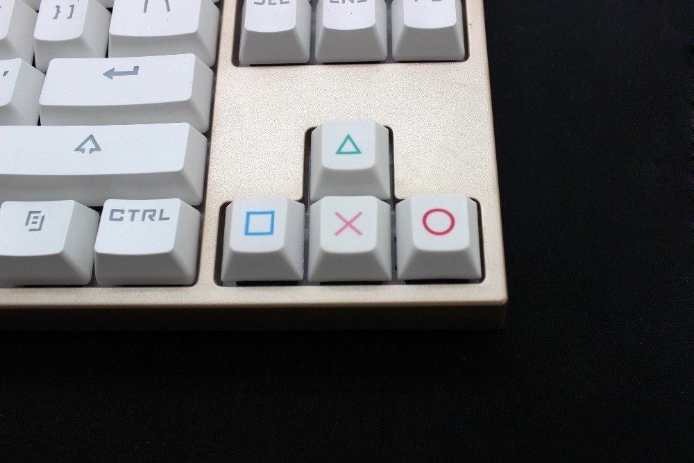 NPKC Thick PBT Dye Sub Beige Cherry Profile R1 Novelty Keycaps Arrow Keys for Cherry MX Mechanical Gaming Keyboard