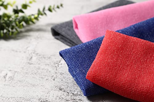 Extra Rough, Exfoliating Washcloth [Made in Japan] Exfoliating Towel Special Texture Makes Fluffy Foam Lather, Back Scrubber, Dead Skin Cell Remover [Loofah for Women and Men] (Blue)