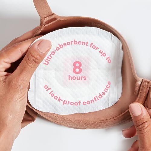 Frida Mom All-Day Dry Disposable Nursing Pads - Soft and Ultra-Absorbent Breast Pads, Breastfeeding Essentials for Moms, 60 Count