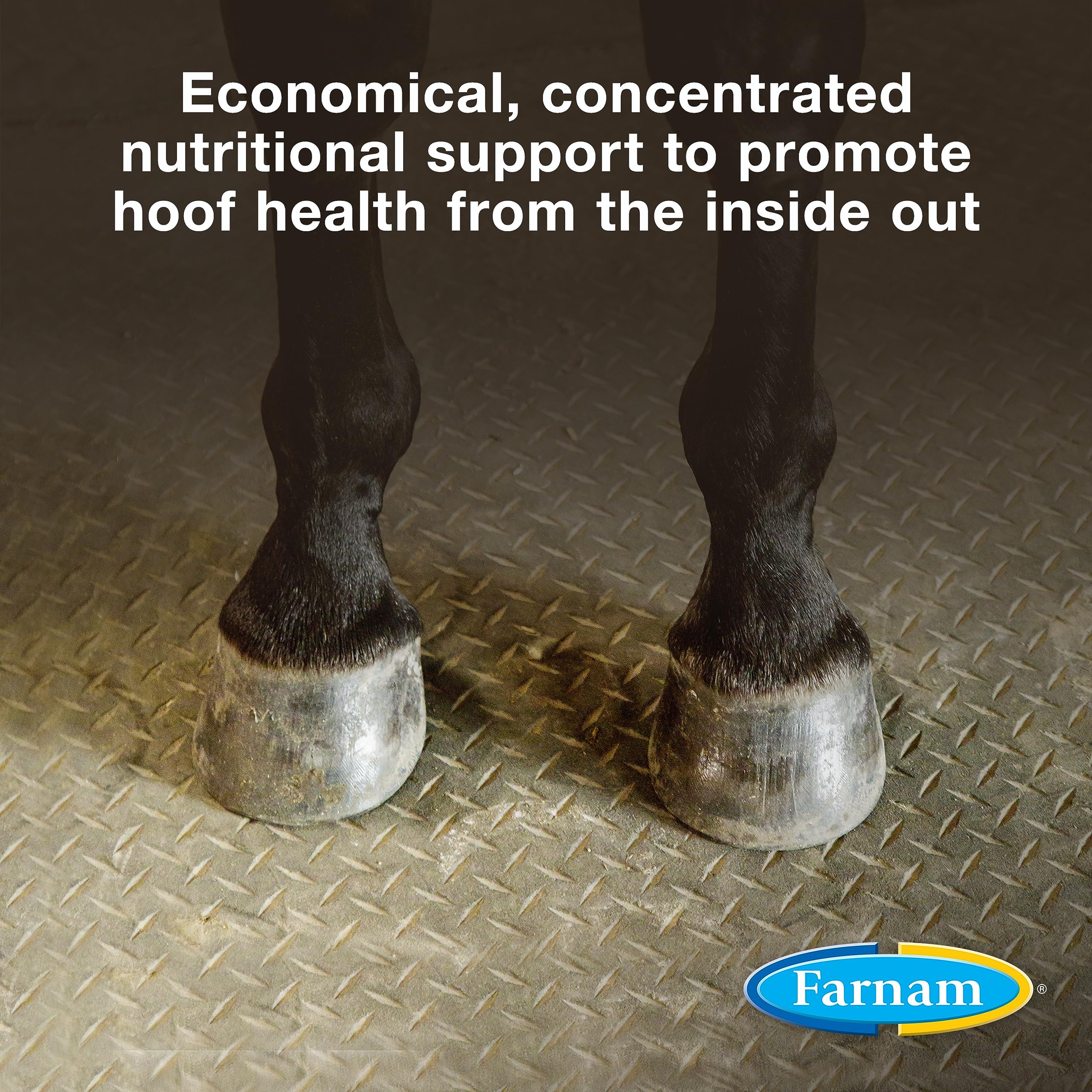Farnam Horseshoer's Secret Pelleted Hoof Supplements Concentrate, Economic formula with 25 mg. of biotin per 2 ounce serving, 11.25 lb, 90 day supply