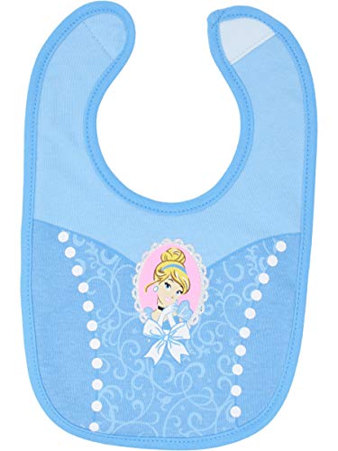 Disney Princess Ariel Cinderella Princess Belle Princess Aurora Snow White 5 Pack Bibs One Size