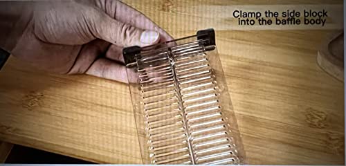 Drawer Divider/Closet Organizer Transparent Black