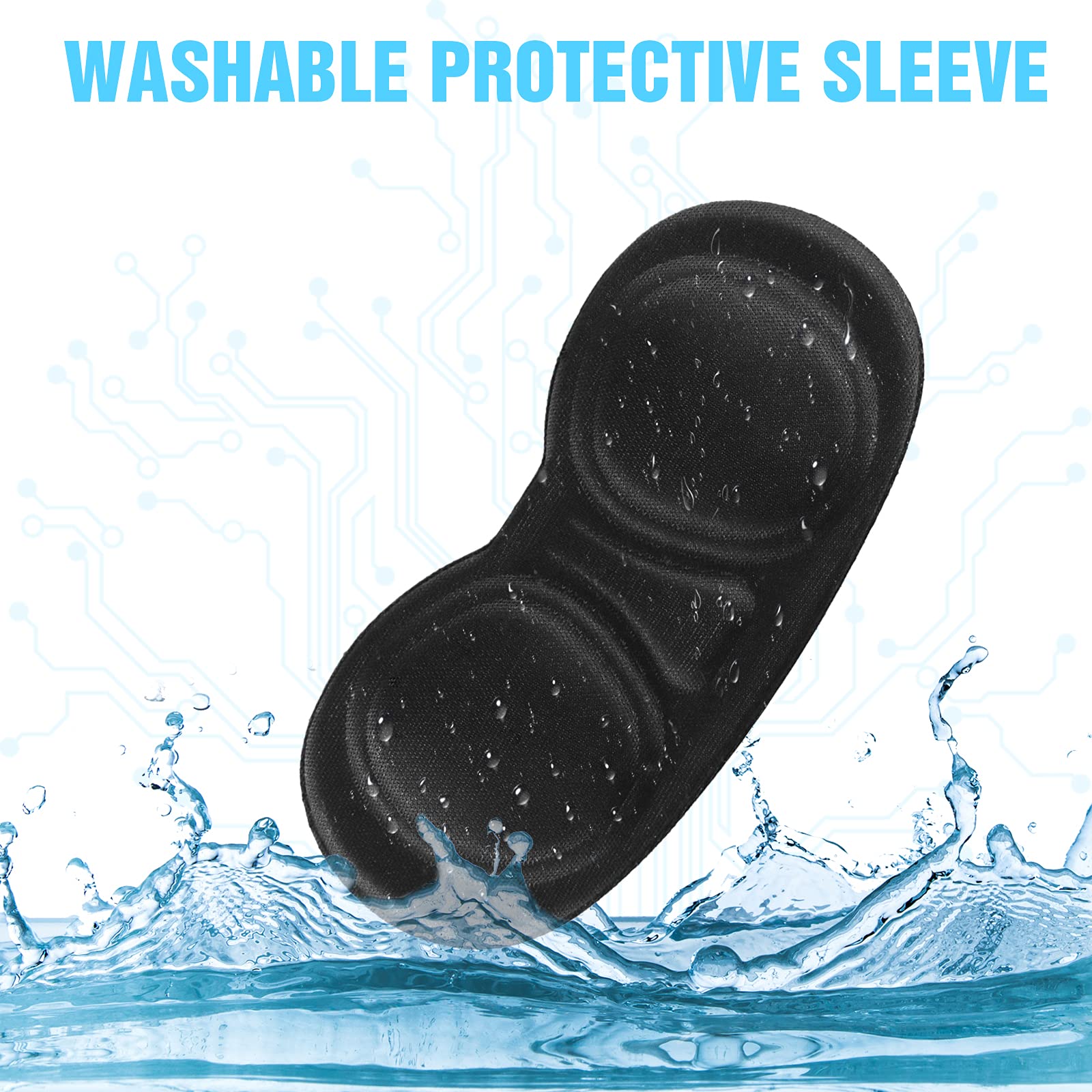 BAODANCAT VR Headset Lens Protector Cover for Oculus Quest 2 Dust Proof Lens Protect Cover Washable and Lightweight Oculus Quest 2/Quest/Rift S - Eye Mask Cover Protective Anti-Scratch - Black