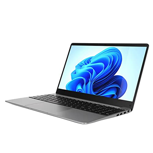 CHICIRIS Portable Laptop, Ultra Thin 2K Resolution High Performance Processor 15.6in Laptop 100-240v Long Battery Life for Work (16+1TB US Plug)