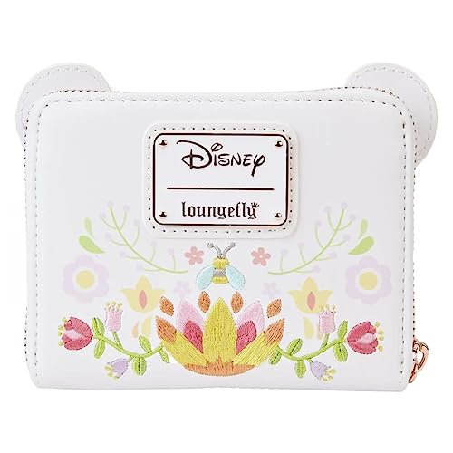 Disney Winnie the Pooh Cosplay Folk Floral Zip Around Wallet