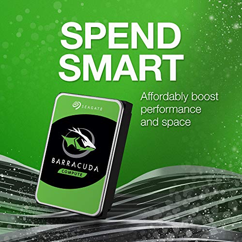 Seagate BarraCuda 1TB Internal Hard Drive HDD – 3.5 Inch SATA 6 Gb/s 7200 RPM 64MB Cache for Computer Desktop PC (ST1000DM010)