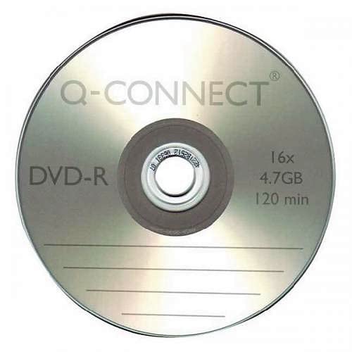 Q Connect 16 x 4.7 GB Inkjet Printable DVD-R Disc (Pack of 25)