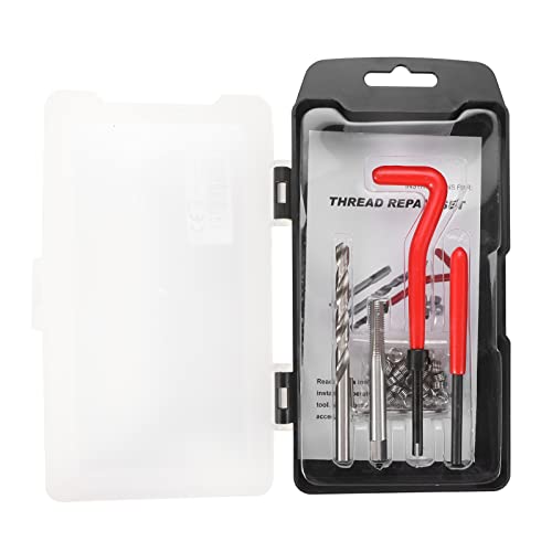 ERYUE Thread Kit, 25Pcs M6 x 1.0 Thread Kit Helicoil Compatible 6mm Damaged Threads