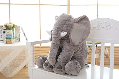 GRIFIL ZERO Big Elephant Stuffed Animal Plush Toy 25 Inches Cute XXL Size Grey Elephant Toy (Grayy)