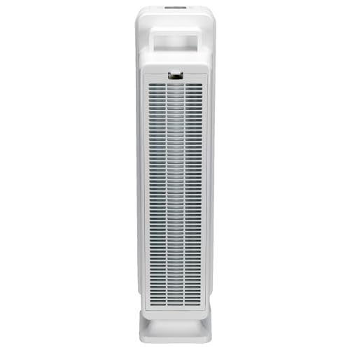 GermGuardian Air Purifier for Home, Large Rooms, H13 HEPA Filter, Removes Dust, Allergens, Smoke, Pollen, Odors, Mold, UV-C Light Helps Reduce Germs, 28 Inch, White, AC5350W