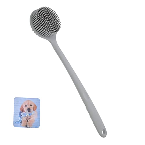 FOMIYES 3pcs Long Double Massage or Wash Men Hook Convenient Dry with Exfoliating Grey Brushing Portable Shower Household Bathing Cleaning Dual-Sided Back Greasy Soft Skin Body