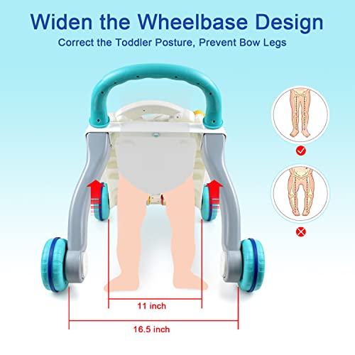 Dahuniu Baby Sit to Stand Toy Learn Walker Activity Center for Kids Lights and Sounds, Fun Musical Table, Gift for 9, 12, 18 Months, 1, 2 Year Old.