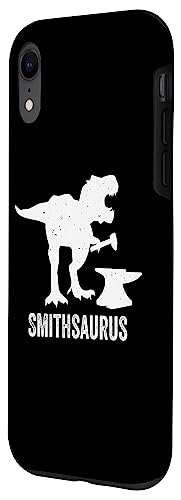 iPhone XR Smithsaurus T Rex Kids Blacksmith Forging Case