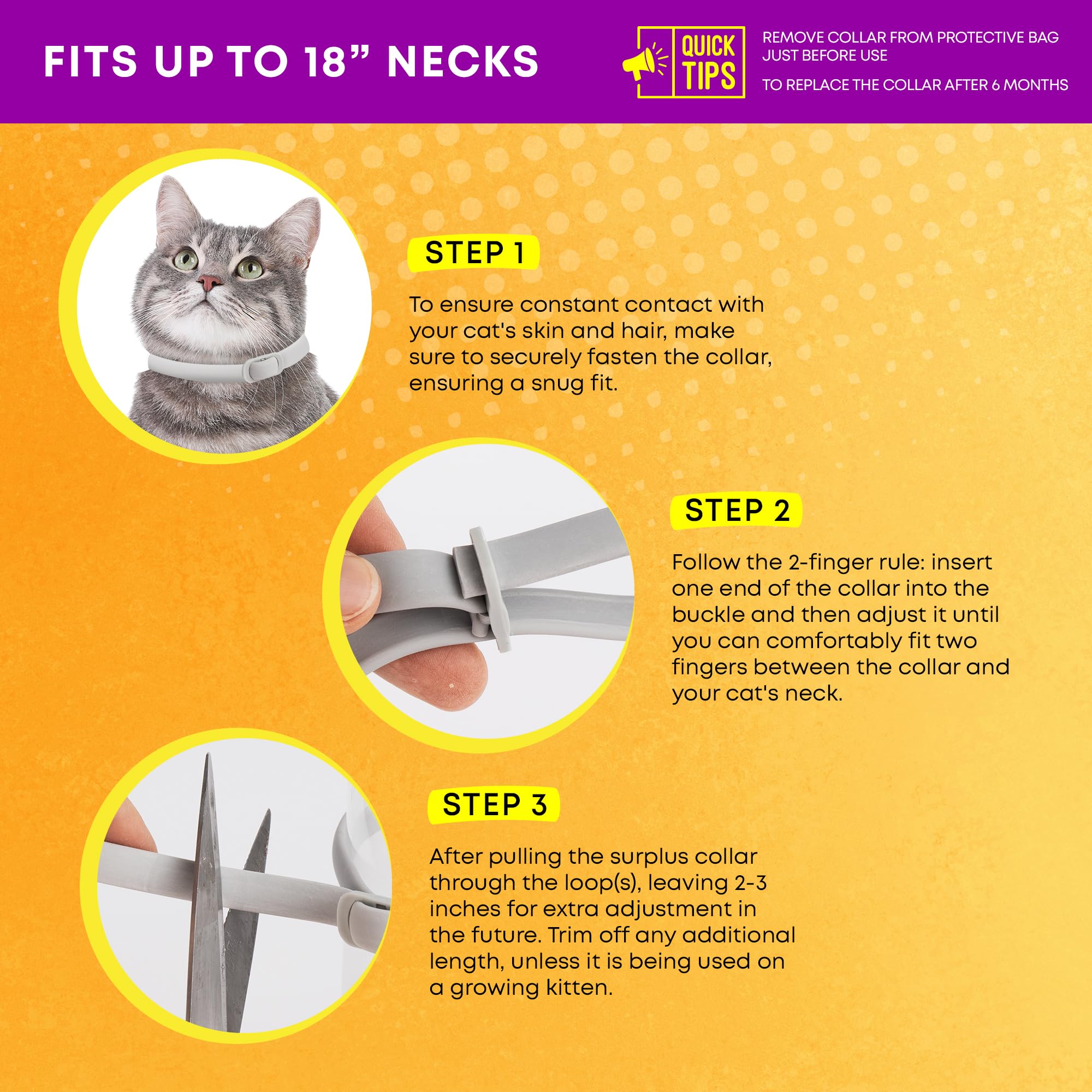 Cat Flea Tick Prevention Collar: Nature Flea Collar for Cats Fleas Repellent Collars - Safe Tick Prevention Collars for Cats Ticks Control for Kitten - 4 Pack 24 Month Protection