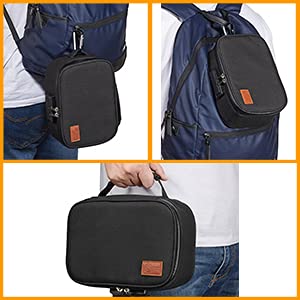 E EGOOZ Large Smell Proof Storage Stash Locking Bags with Combination Lock, Waterproof Smell Proof Box Case For Home & Travel Use, 9 X 6.5 X3.5 Inches-Black…