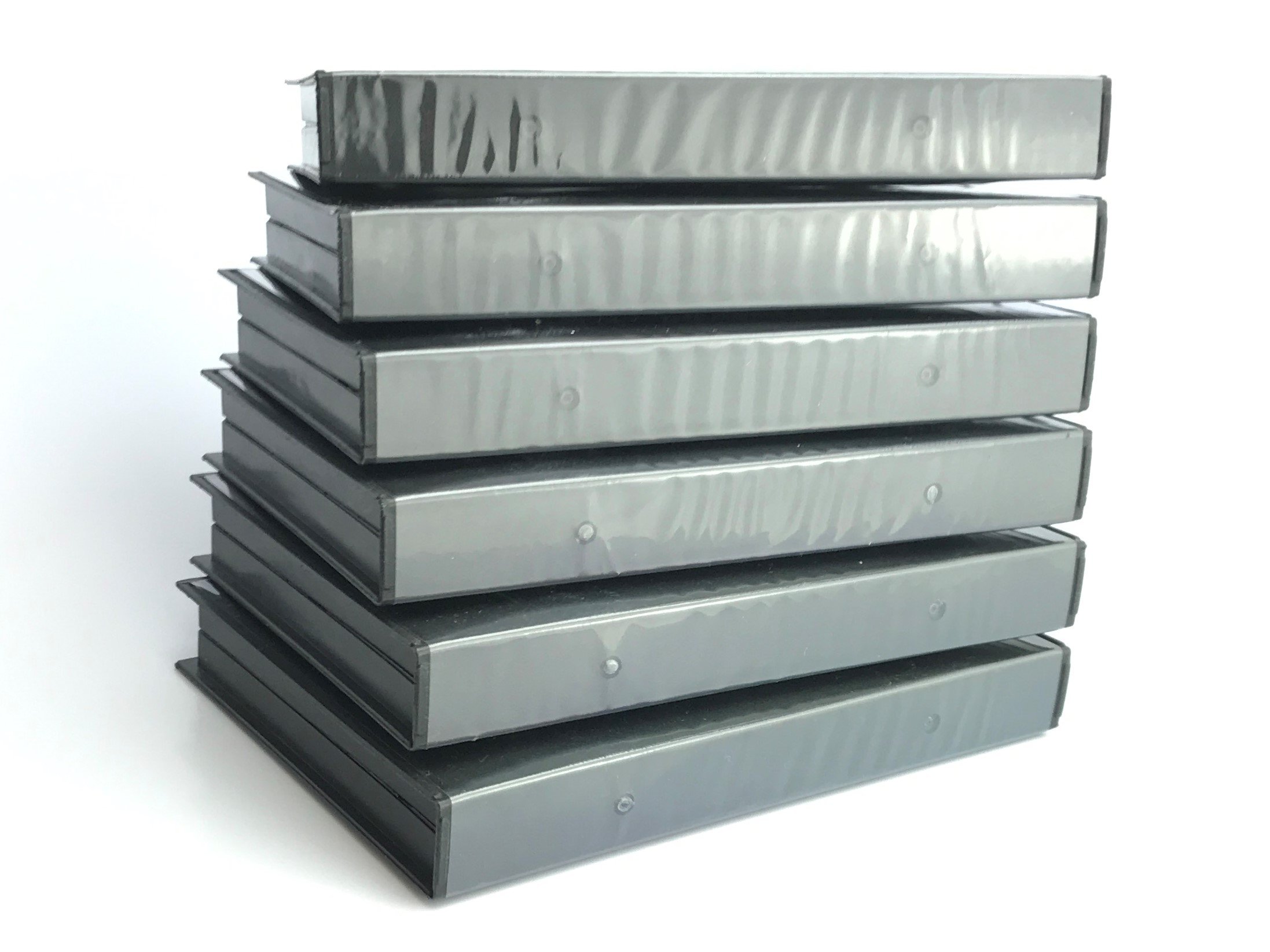 GGG0049 6 pack of clamshell cases for Sega Genesis Game Cartridges Protectors from Dust; Storage, (OEM games only will not hold third party games) (empty cover)