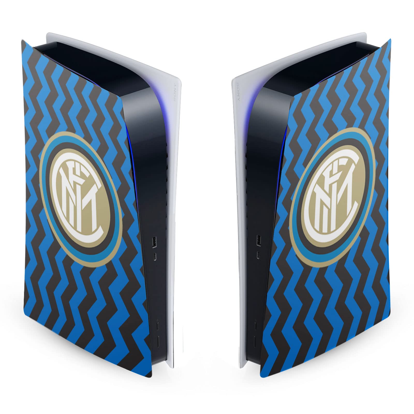 Head Case Designs Officially Licensed Inter Milan Home 2020/21 Crest Kit Vinyl Faceplate Sticker Gaming Skin Decal Cover Compatible With Sony PlayStation 5 PS5 Digital Edition Console
