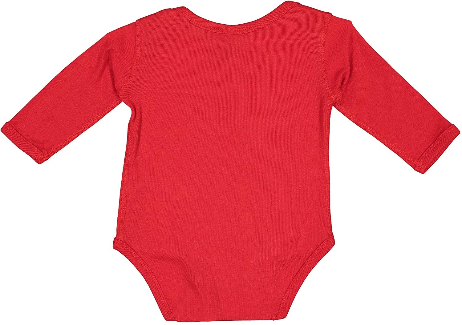 RABBIT SKINS Baby Soft Cotton Long Sleeve Bodysuit (4411) Red, 12M