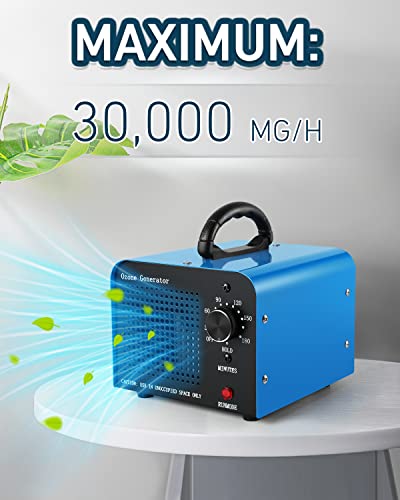 ECNLAN 0zone Generator, 30000mg/h 0zone Machine Ionizer for Home/Basement/Smoke/Pet Room