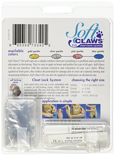 Feline Soft Claw Nail Caps M Blu Sprk