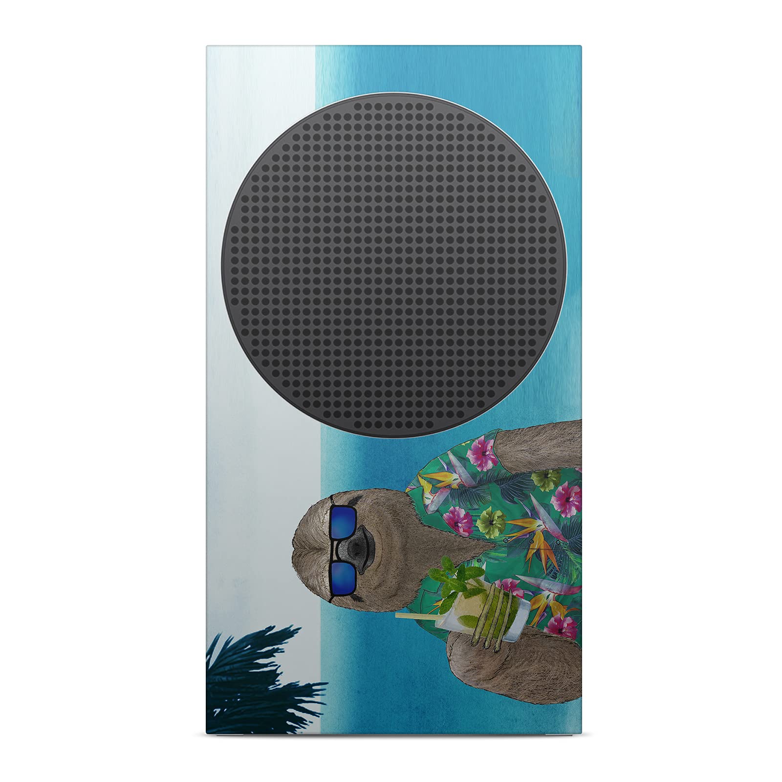 Head Case Designs Officially Licensed Barruf Sloth In Summer Art Mix Vinyl Sticker Gaming Skin Decal Cover Compatible With Xbox Series S Console and Controller Bundle