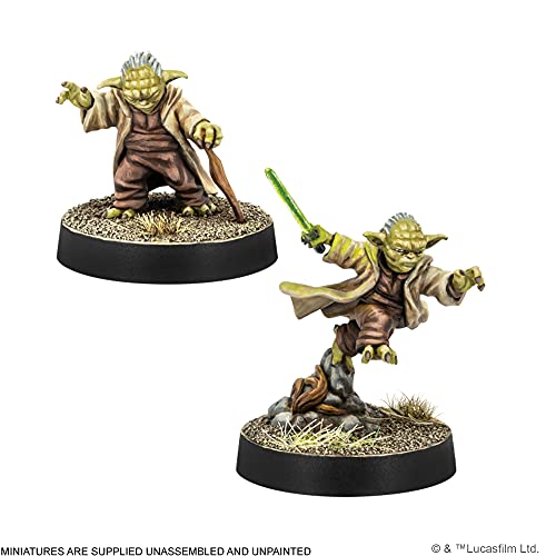 Star Wars: Legion Grand Master Yoda COMMANDER EXPANSION - The Iconic Jedi Master! Tabletop Miniatures Strategy Game for Kids and Adults, Ages 14+, 2 Players, 3 Hour Playtime, Made by Atomic Mass Games