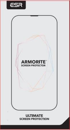 ESR Tempered Glass Screen Protector for iPhone 14 Pro (Armorite), Easy Installation Frame, Military-Grade Protection, Ultra Tough, Scratch Resistant, 2 Pack