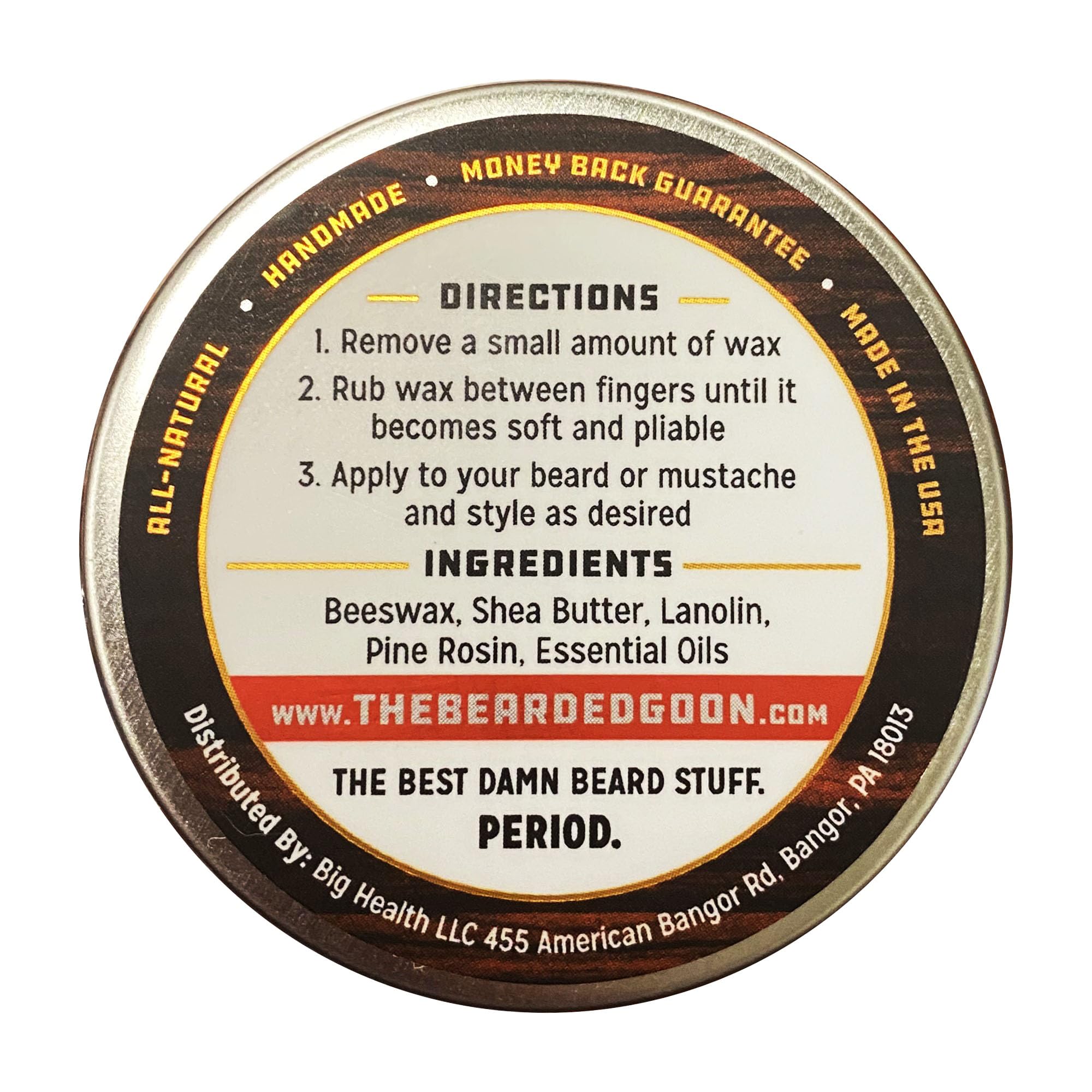 The Bearded Goon Ridiculously Strong Mustache and Beard Wax (2 Tins) - 100% Natural, All-Day Styling Control with Ultra-Strong Hold, 1 oz. each…