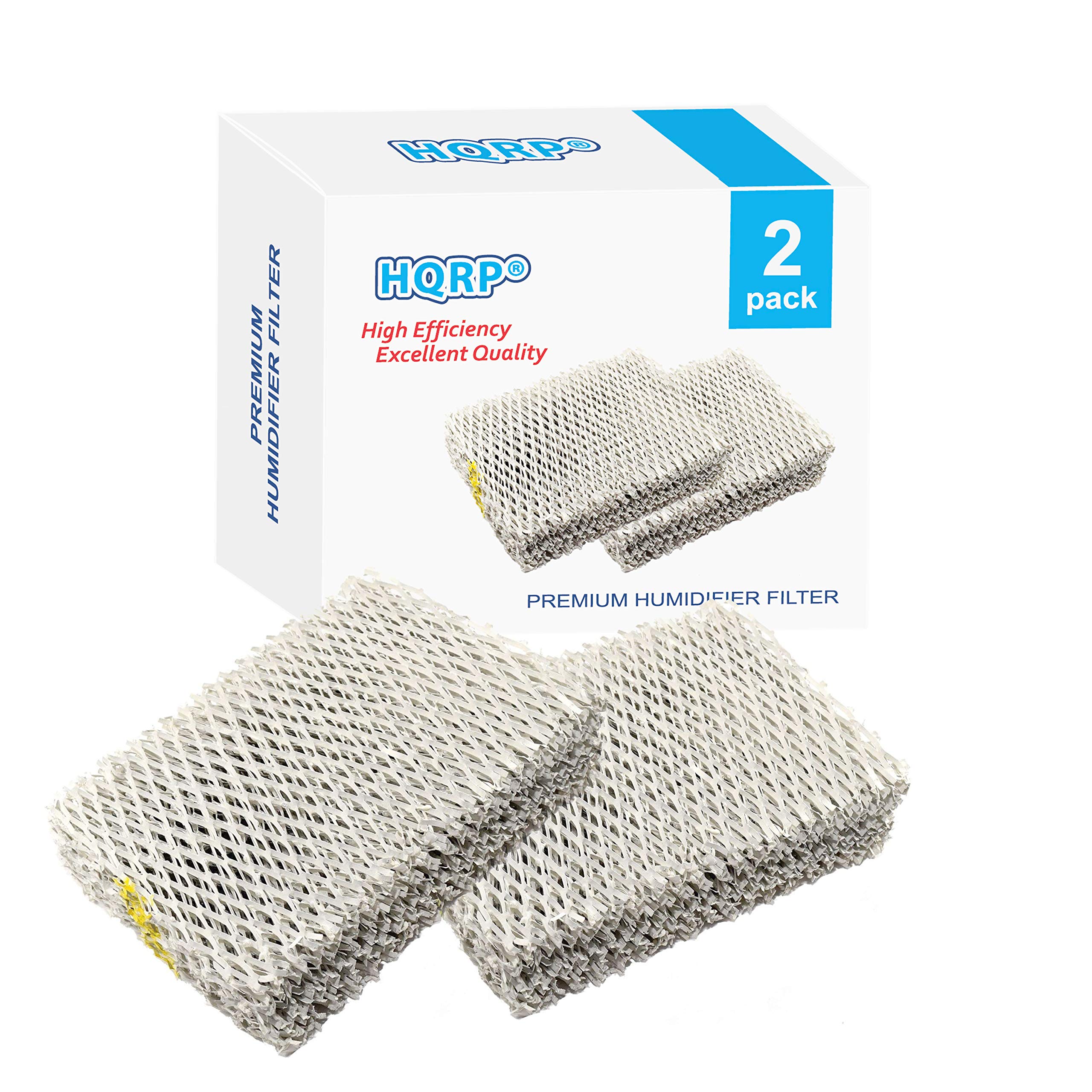 HQRP 2-Pack Humidifier Wick Filter Replacement for Hunter 31941 94124 Compatible with Hunter 33201, 33202, 33204, 33222, 33223, 37201, 37202, 37222, 37223, 36202 Humidifiers