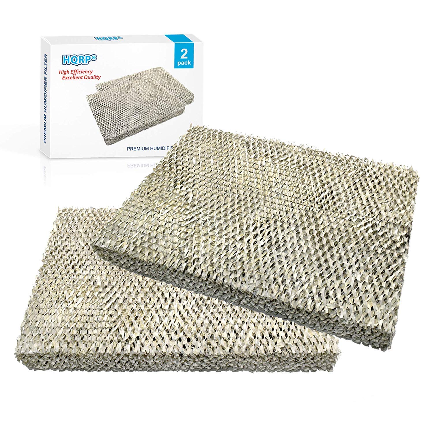 HQRP 2-Pack Water Filter compatible with Honeywell HE260, HE360, HE265, HE365, HE200, HE250, HE260A/B, HE265A/B, HE360A/B, ME360, HE365A/B, HE280, HE300 Humidifiers, HC26A1008 HC26E1004 Replacement