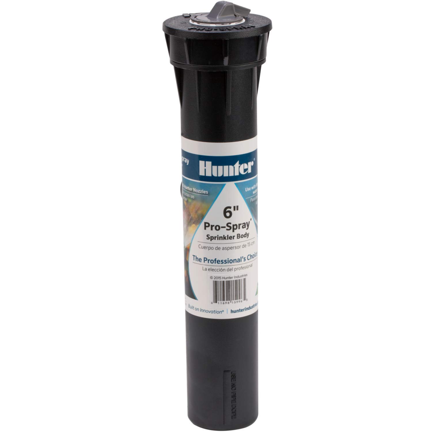 Hunter Industries PROS06 Hunter Pro 6" Pop-up Sprinkler Spray, Small, Black