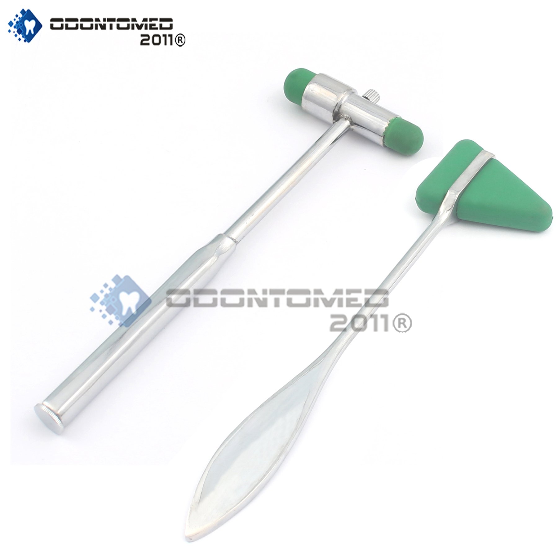 OdontoMed2011 Green Buck and Taylor Reflex Hammer 2 Piece Set ODM