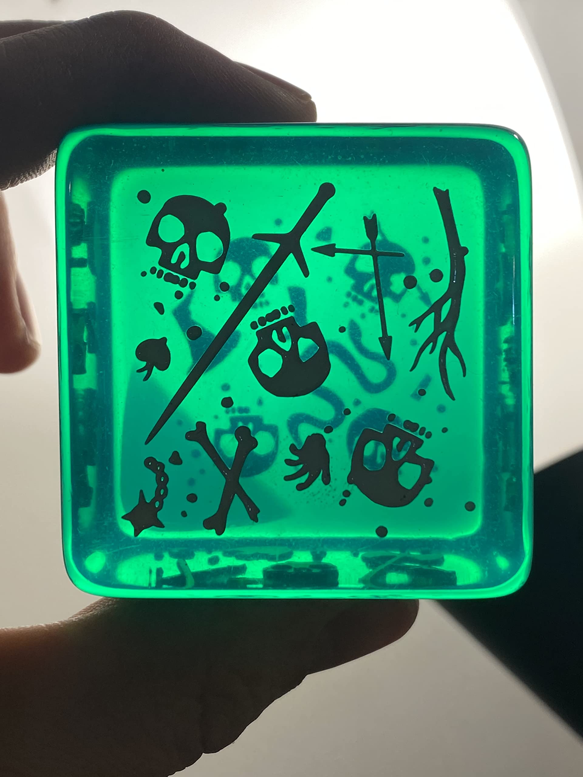 Massive Gelatinous Cube 51mm Die / Dice / Mini with Dice Bag by Severed Books