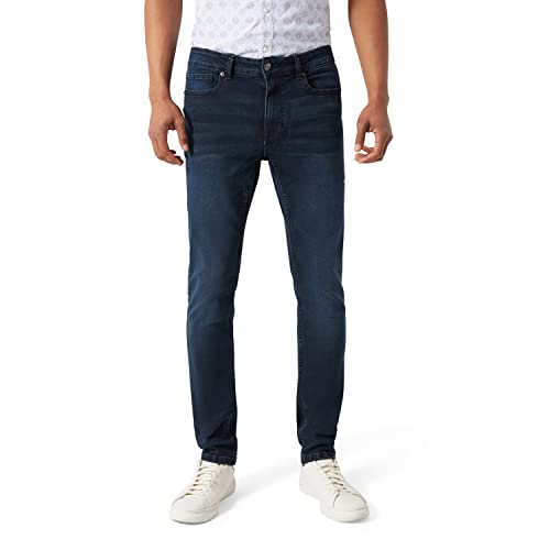 DKNY Men's Jeans - The Mercer Skinny Denim Jeans for Men, Size 32X30, Blue Black