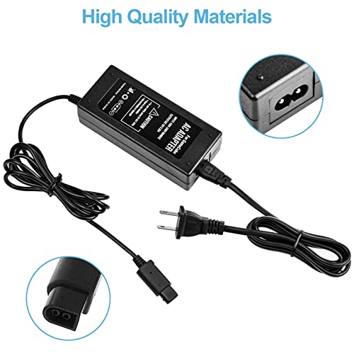 Gamecube Power Cord, Gamecube Power Supply, Gamecube AV Cable & AC Power Adapter Set, Compatible with Nintendo Gamecube NGC System (with av cable)