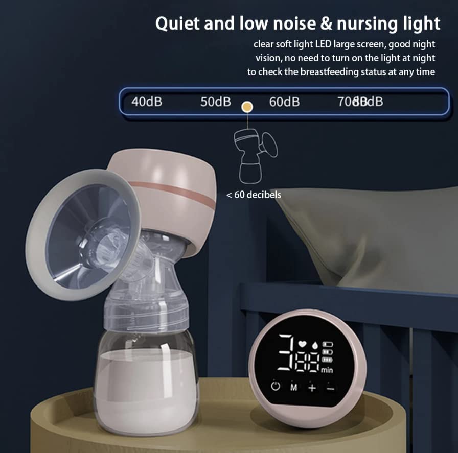 Electric Breast Pump with 10 Breastmilk Storage Bags, All-in-one Automatic Electric Breast Pump Painless Breast Massager,3 Modes, 9 Levels,Portable Breast Pump Strong Suction Power, Quiet, Pain Free