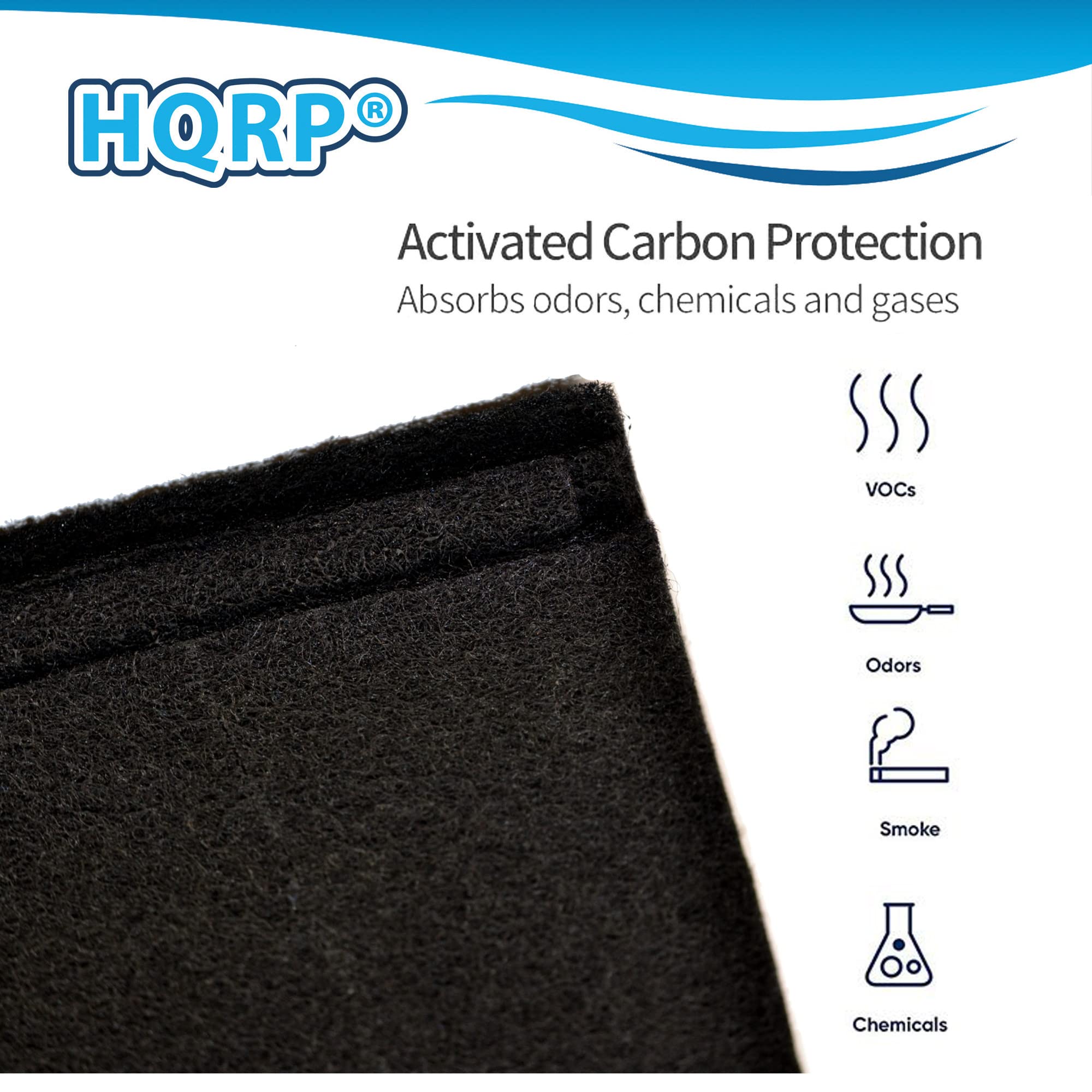 HQRP Odor-Reducing Pre-Filter compatible with Kenmore/Sears 83155, 83120 Replacement